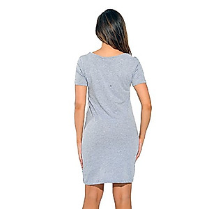 Just Love Sleep Dress for Women / Sleeping / Dorm Shirt / Nightshirt,Grey - Let Me Sleep,Medium