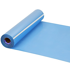 HTV Iron on Vinyl 12Inch by 12ft Roll HTV Heat Transfer Vinyl for T-Shirt HTV Vinyl Rolls for All Cutter Machine - Easy to Cut & Weed for Heat Vinyl Design (12ft, Sky Blue)