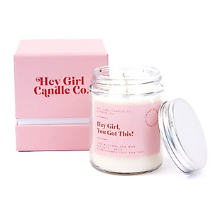 You Got This Soy Wax Scented Candle | Sea Salt + White Sage 10oz Candle in Glass Jar with Gift Box | Birthday, Sympathy Gift, Cancer Chemo Gift, Thinking of You, Get Well Soon