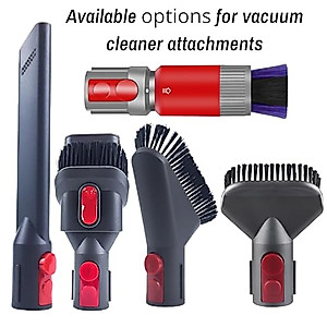 Tool Attachment Compatible with Dyson V15, V12, V11, V10, V8, V7 Vacuum Cleaner Accessories Replacement Parts Brush Nozzle, Stubborn Dirt Mattress Tool, Soft Dusting (Crevice Tool)