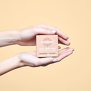 Ecotomorrow Solid Conditioner Bar - Nourishing & Moisturizing with Murumuru Butter & Coconut Oil - Plastic Free All Natural Hair Product, Plant-Based, Vegan, Waterless - 1.9 oz (Pack of 3)