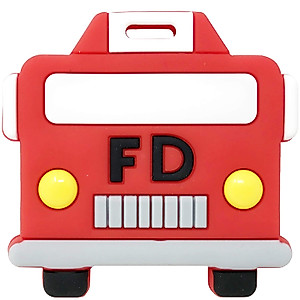 Silli Chews Baby Teether Unisex Fire Truck Toy Favorite Infant Silicone Teething Toy Fire Engine Red Silly Chew Toys