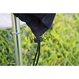 NJIUSA BBQ Grill Cover fits Weber Smokey Joe Silver Serving IndoorOutdoor Round 14"-15"