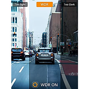 Dash Cam WiFi FHD 1080P Car Camera, Front Dash Camera for Cars, Mini Dashcams for Cars with Night Vision, 24 Hours Parking Mode, WDR, Loop Recording, G-Sensor, APP, Support 128GB Max