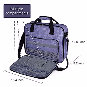 BAGLHER | Embroidery Storage Bag,Multifunctional Embroidery Project Bag,Large-Capacity Embroidery Kit (Embroidery Thread and Consumables) Storage Bag,with Shoulder Strap.(Bag Only)