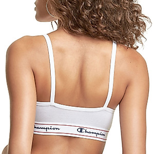 Champion womens Heritage Bralette Sports Bra, White, X-Large US