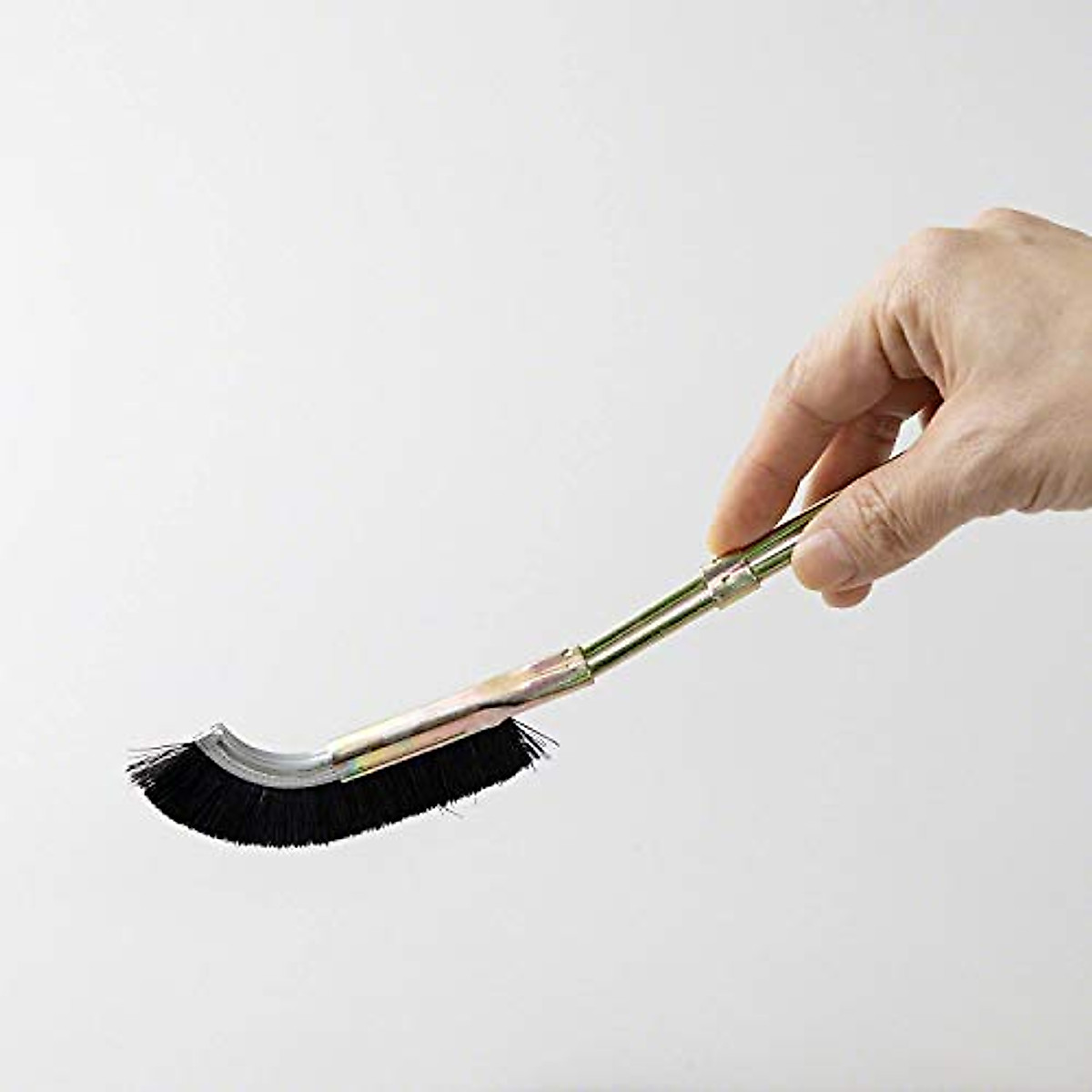Wazakura Bonsai Curved Head Brush Made in Japan 9-1/4inch(235mm) - Black