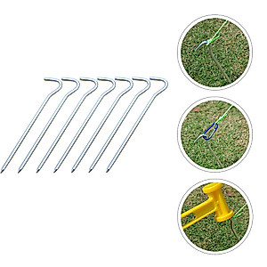 BESPORTBLE 12pcs Tent Pegs Canopy Pegs Anchor Tent Peg Large Tent Stakes Camping Stake Long Tent Stakes Camping Safety Stakes Heavy Tents Awning Rope Fixing Nails Shade Safety Pile