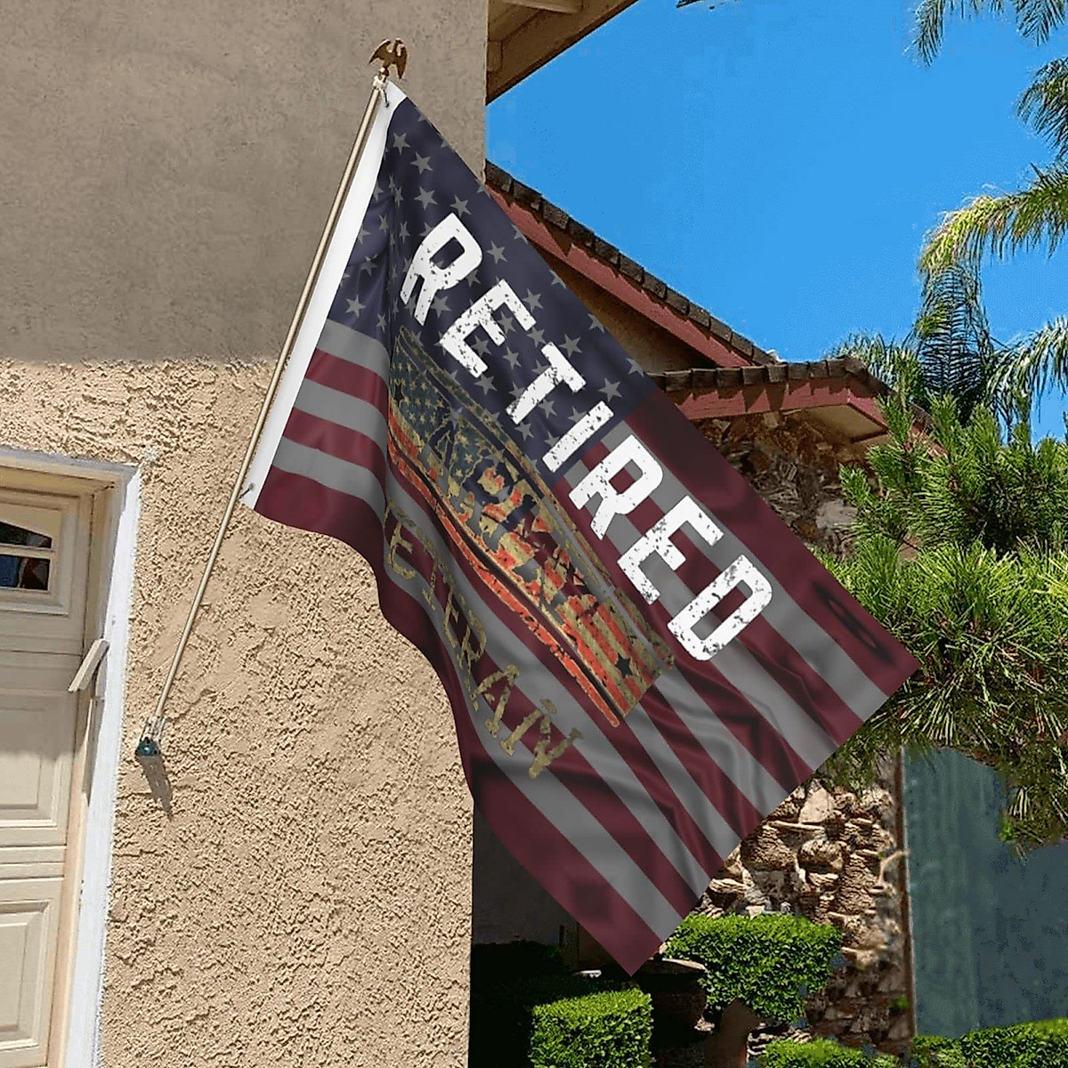 Army Retired Flag Flag 3x5 Feet Double-Sided Outdoor Decoration