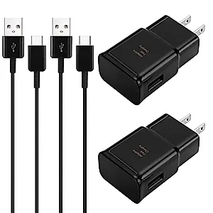 Phone Charger Android,Samsung Charger Fast Charging Type C with USB C Charger Cable 6.6Ft for Samsung Galaxy S23/S22/S21/S20/S10/S10 Plus/S10E/S9/S8/S21Ultra/S22+/S22 Ultra/Note 8/9/10/20,2 Pack
