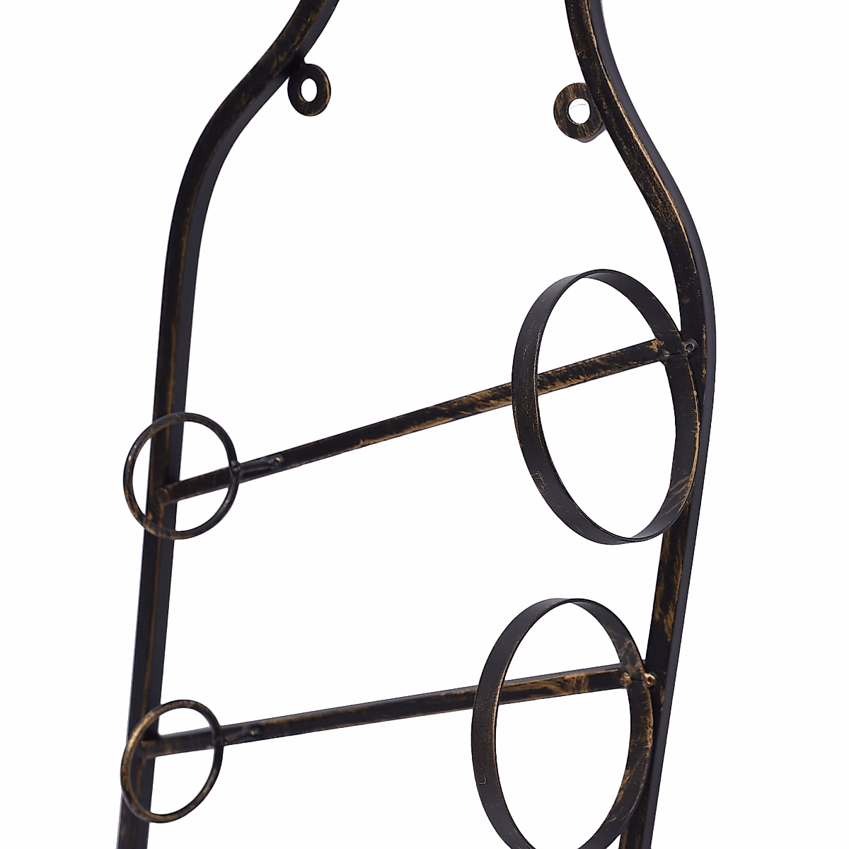 GNJINX Wall-Mounted Wine Bottle Rack, Freestanding Wine Racks,for 4 Bottles Wall Mounted Wine Storage Holder