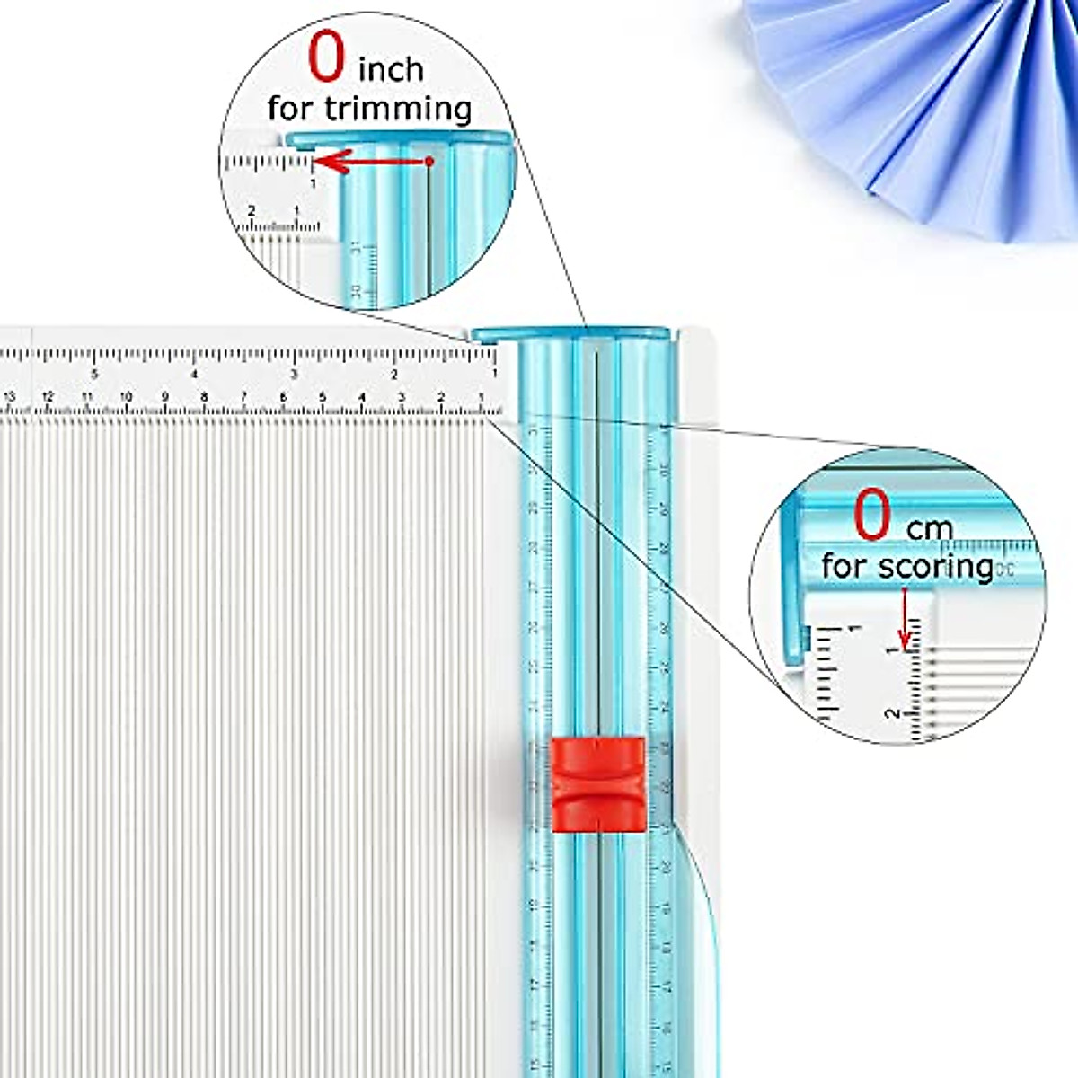 Craft Paper Trimmer and Scoring Board: ArtAt 12 x 12inch Paper Trim Cutter Score Board Scoring Tool with Paper Folding, for Making Scrapbooking, crad, Coupons and Photo