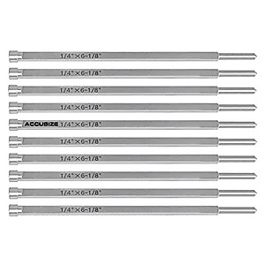 Accusize Industrial Tools 5/16" x 5" Pilot Pins for Annular Cutters, 10pcs/Pack, 0600-0100x10