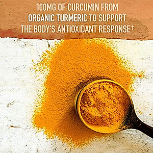 Garden of Life mykind Organics Extra Strength Turmeric Inflammatory Response 60 Tablets-100mg Curcumin (95% Curcuminoids) Black Pepper, Probiotics, Organic Non-GMO Vegan Gluten Free Herbal Supplement