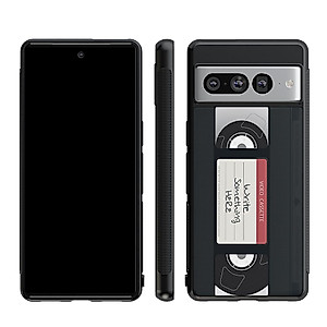 VHS Cassette Tape Personalized Black Rubber Phone Case Compatible With Google Pixel 9 Pro, Pixel 9, Pixel 9 Pro XL, Pixel 8a, Pixel 8 Pro, Pixel 8, 7, 6, 6a, 6 Pro, 5, 4a, 3, 2