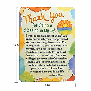 Blue Mountain Arts Appreciation Magnet with Easel Back—Gift to Express Gratitude to an Angel in Your Life, 4.9 x 3.6 Inches (Thank You for Being a Blessing in My Life)