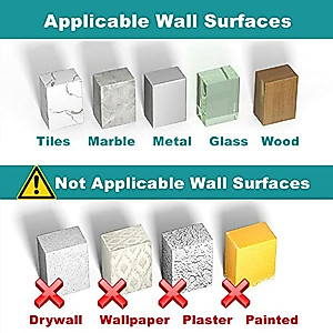 BARONAGE 8 Pack Adhesive Hooks, Towel Hook for Hanging Heavy Duty Waterproof Stainless Steel Robe Coat Hooks Black Wall-Hooks Stick on Bathroom Kitchen Home Door Bedroom