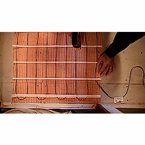 SunTouch TapeMat Electric Under Floor Heating Mat for 120V, 2.0' x 5.0' (10 Sq. Ft.), Orange
