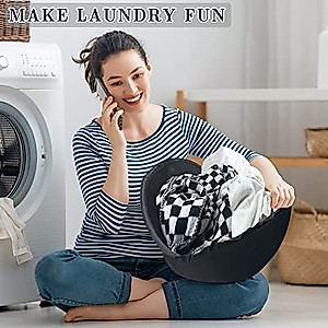 Laundry Basket for Dryer, Pop Up Laundry Hamper Quick Drying Material, Laundry Bag, 21in Collapsible Laundry Basket for Clothes, Socks, Blankets, Towels