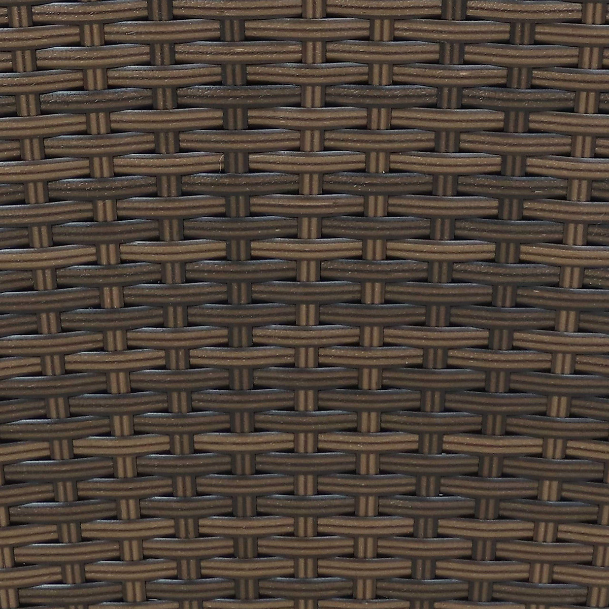 Sunnydaze Tall Square Polyrattan Indoor/Outdoor Planter - 20-Inches Tall - Set of 2 - Brown