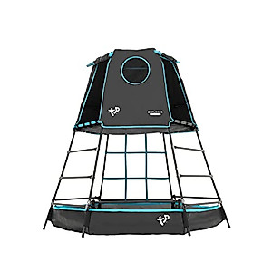TP Toys UFO Explorer Jungle Gym | Outdoor Play Structure for Kids Combines Kids Climber with Play Pit and Upper Level Fort | Active Backyard Fun for Kids Ages 3-8.