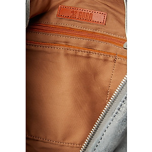 HOBO Paulette Handbag For Women - Premium Leather Construction With Two-Way Zipper Closure, Gorgeous and Stylish Handbag Grey One Size One Size