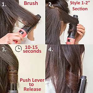 Sylkvia Tangle-Free Curling Iron Brush, 1 Count