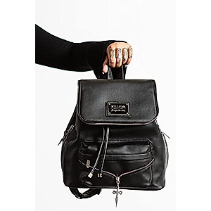 Killstar Cross My Heart Goth Punk Emo Zip Detail Handbag Backpack