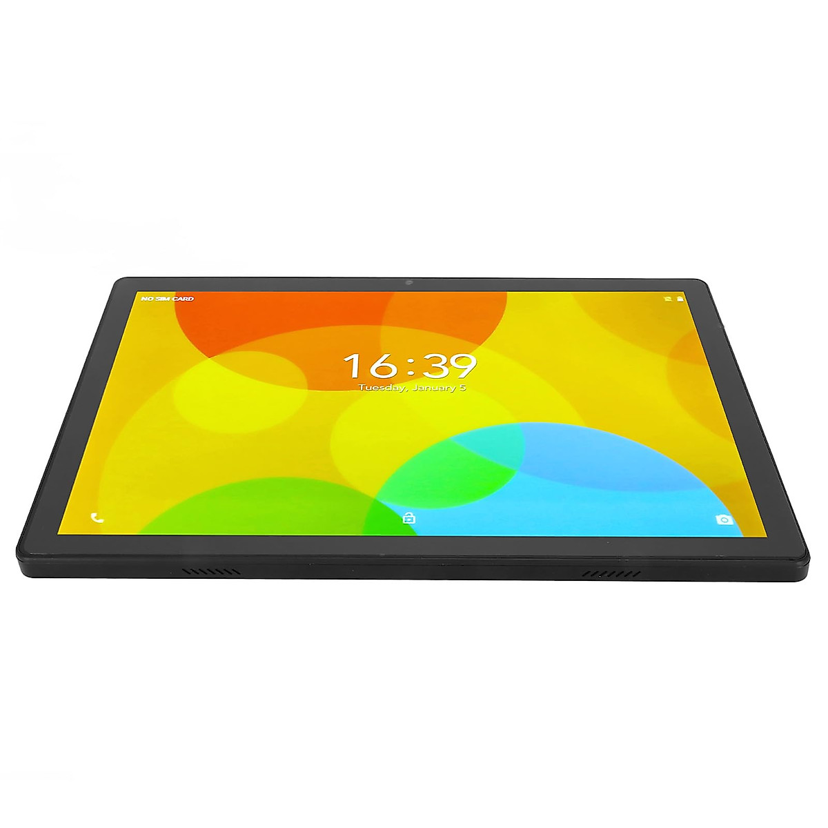 Smart Call Tablet, Dual Camera and Speakers US Plug 100‑240V Portable 1920x1200 Resolution Tablet 10.1in for Studying for Android11 for Working for Kids (Black)