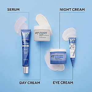 No7 Lift & Luminate Triple Action Night Cream - Anti-Wrinkle, Collagen Peptide Moisturizer with Skin Firming Hyaluronic Acid & Hibiscus - Helps Even Skin Tone for a Radiant Complexion (1.7 Fl Oz)