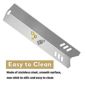 Uniflasy 15 Inch Heat Plate for Backyard BY15-101-001-02, BY13-101-001-13, Dyna-Glo DGF493BNP, GBC1059WB,Uniflame GBC1059WB, DGF510SBP, Montana and More, 4 Pack