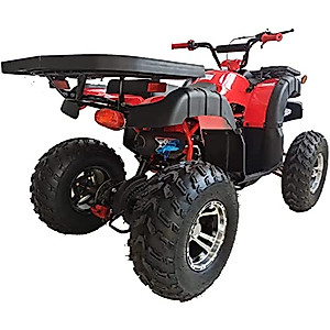 HHH 200cc Adult ATV with Automatic Transmission w/Reverse, Big 23"/22" Aluminium Rim Wheels! (Red color)