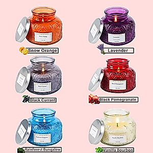 ASYOUWISH Scented Candles, All Natural Soy Wax Aromatherapy Candles with Essential Oils, 5.64 oz 30 Hour Burn Time, Fruity Fragrance Scented Candle, Scented Candles Gift for Women, Yoga, Bath, Spa