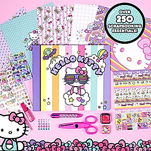 Hello Kitty All-in-One DIY , Design Your Own Scrapbook with Over 250 Scrapbooking Essentials, Great Hello Kitty Toys for Weekend Activity, Photo & Keepsake Album for Kids Ages 5, 6, 7, 8, 9