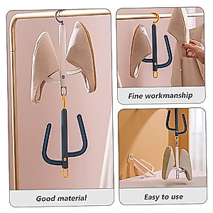 Cabilock Swivel Hook Hanger Small Drying Rack Small Clothes Drying Rack Hanging Hooks Outdoor Swivel Hooks abs Shoe Racks Slipper Drying Rack Shoes Hanger Hook up Slippers to Rotate