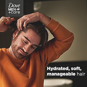 DOVE MEN + CARE Fortifying 2 in 1 Shampoo and Conditioner for Normal to Oily Hair Fresh and Clean with Caffeine Helps Strengthen Thinning Hair 3 oz (Pack of 12)