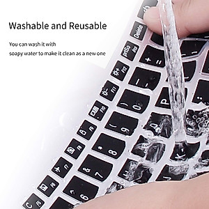 CaseBuy Keyboard Cover for 2022 15.6" Lenovo ThinkPad E15 Gen 4 3 2 T15 L15 T15p Gen 3 2 1 L15 P51s P52 P52s P53 P72 P73/ThinkPad E580 E590 E595 L580 L590/ThinkPad T570 T575 T580 T590, Gradual Mint