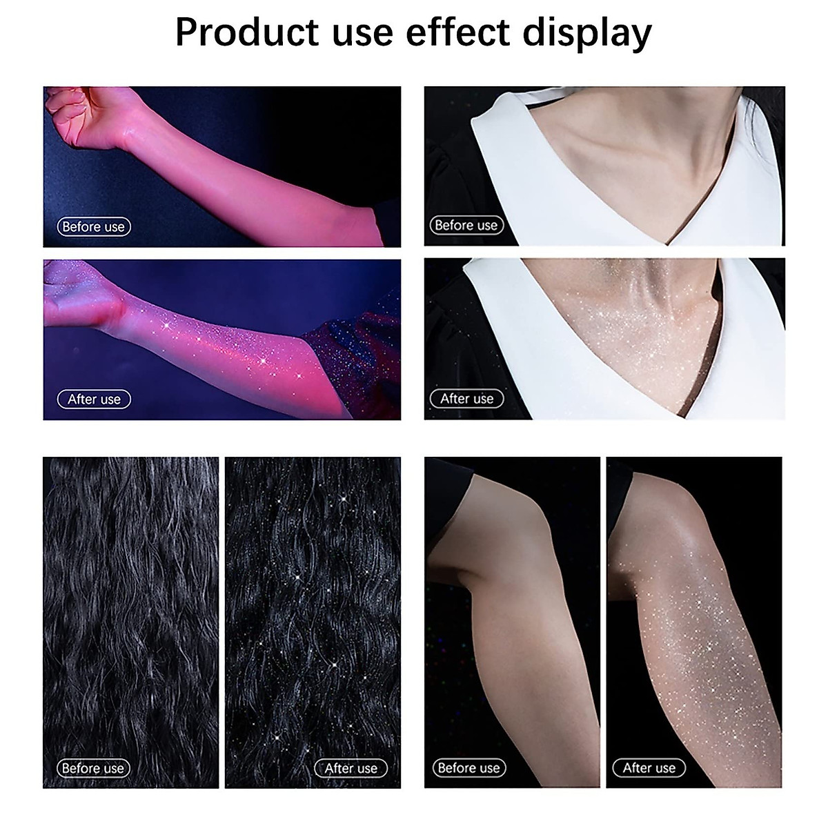 Corleone Body Glitter,Shiny Glitter,Highlighter Powder,Glitter Shimmer Sparkle Powder Makeup, for Face Body Hair Dress Prom Party