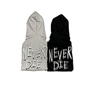 Y2K Grunge Full Zip Up Hoodie for Women Men Letter Star Graphic Print Goth Sweatshirt Retro Aesthetic Unisex Jacket (D-Black4-double hat, XXXL)