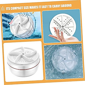 HOOTNEE 3pcs Mini Washing Machine Tiny Washing Machine Manual Washer for Laundry Mini Portable Washing Machine Portable Washer Sink Washing Machine Mini Lavadora Mini Washer White Plastic