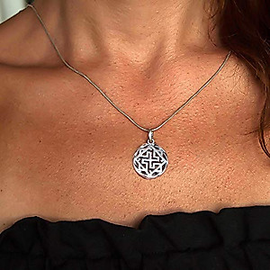 925 Sterling Silver Viking Valkyrie Necklace - Nordic Scandinavian Pendant - Ancient Warrior Symbol Protection Amulet - Wiccan Norse Mythology Jewelry for Men Women - Handmade
