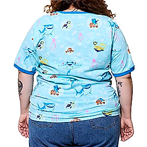 Loungefly Apparel: Pixar Finding Nemo 20th Anniversary Bubbles Unisex Tee - Size Large