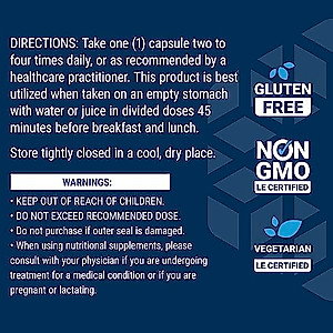 Life Extension Acetyl-L-Carnitine, Acetyl-L-Carnitine, vitamin C, Brain, mood & nerve health, cellular energy, 3-month supply, Gluten-Free, Non-GMO, Vegetarian, 100 Capsules