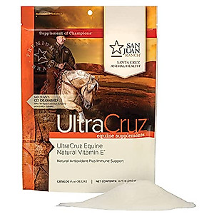 UltraCruz Equine Natural Vitamin E Supplement for Horses, 0.75 lb, Powder (30 Day Supply)