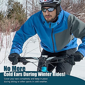 Hikenture Winter Skull Cap Helmet Liner, Thermal Cycling Cap Ski Hat for Men Grey