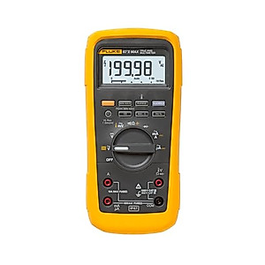 Fluke 87V MAX True-RMS Digital Multimeter, Rugged, Waterproof and Dustproof IP67 Rated, Up to 800 Hour Battery Capacity, Built-In Thermometer, Withstands Drops Up To 13 Feet, Includes TL175 Test Leads