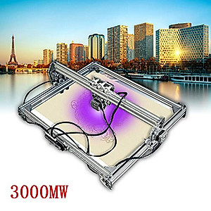LOYALHEARTDY Desktop Engraving Machine, 3000MW 65x50cm DIY Engraving Cutting Machine Engraver Printer Desktop