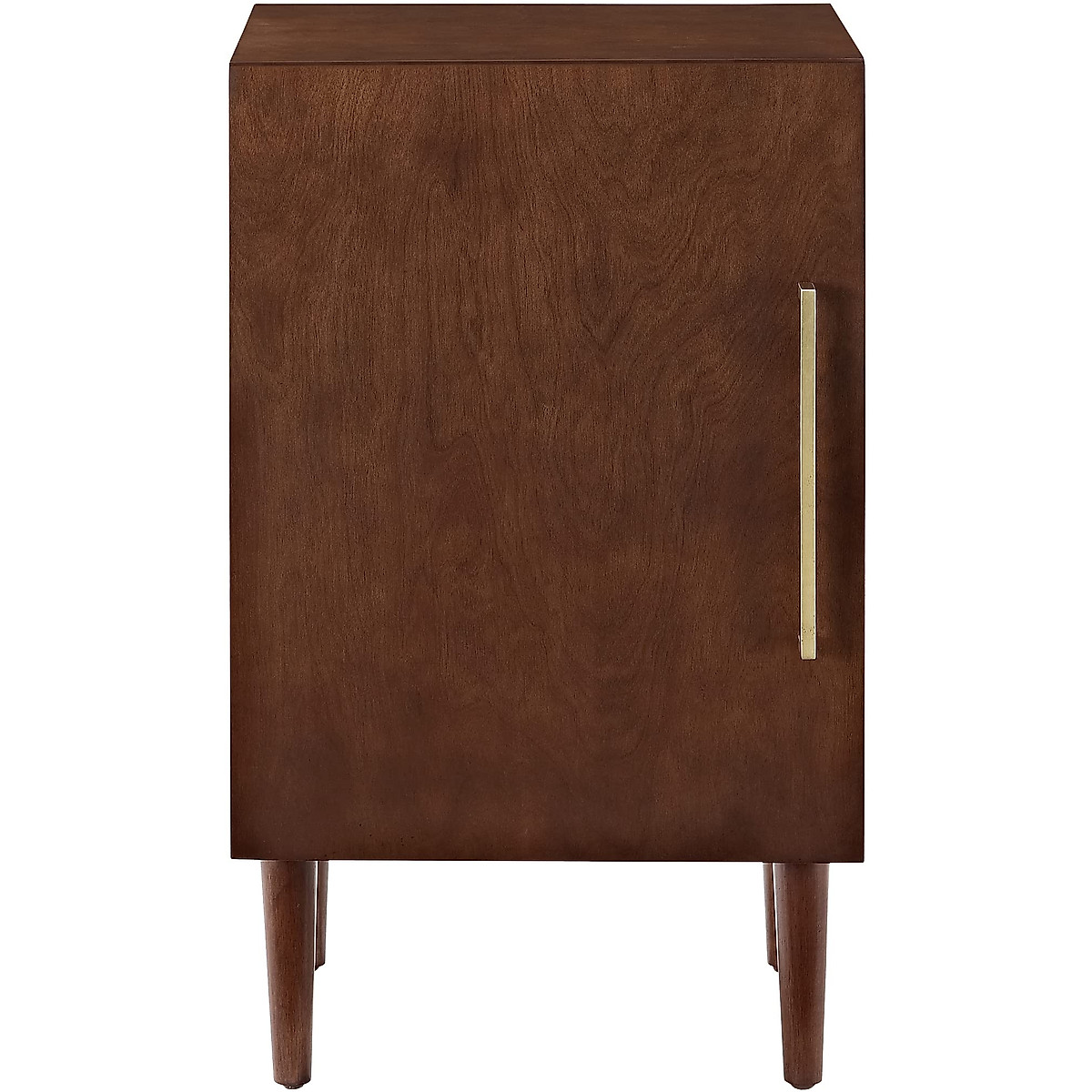 Crosley Furniture Everett Player Stand with Storage for Vinyl Records, Mahogany