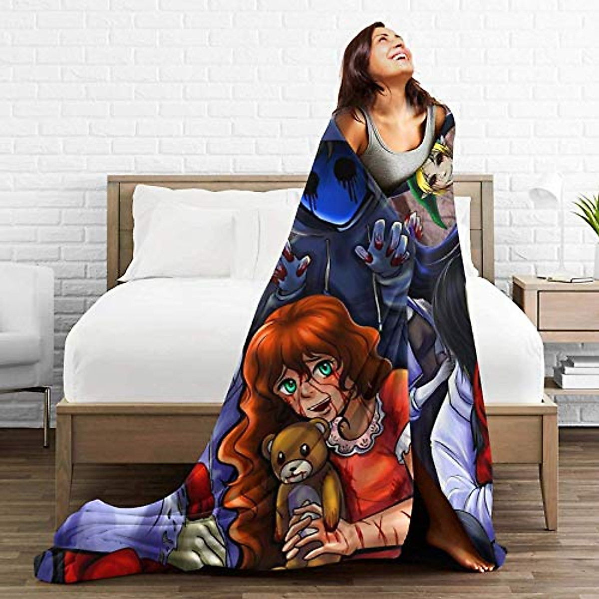 EgVgxir Cartoon Blanket Winter AUltra-Soft Cozy Flannel Blankets Micro-Fleece Sofa Throw Lightweight Microfiber Bedding Blanket 50" x40