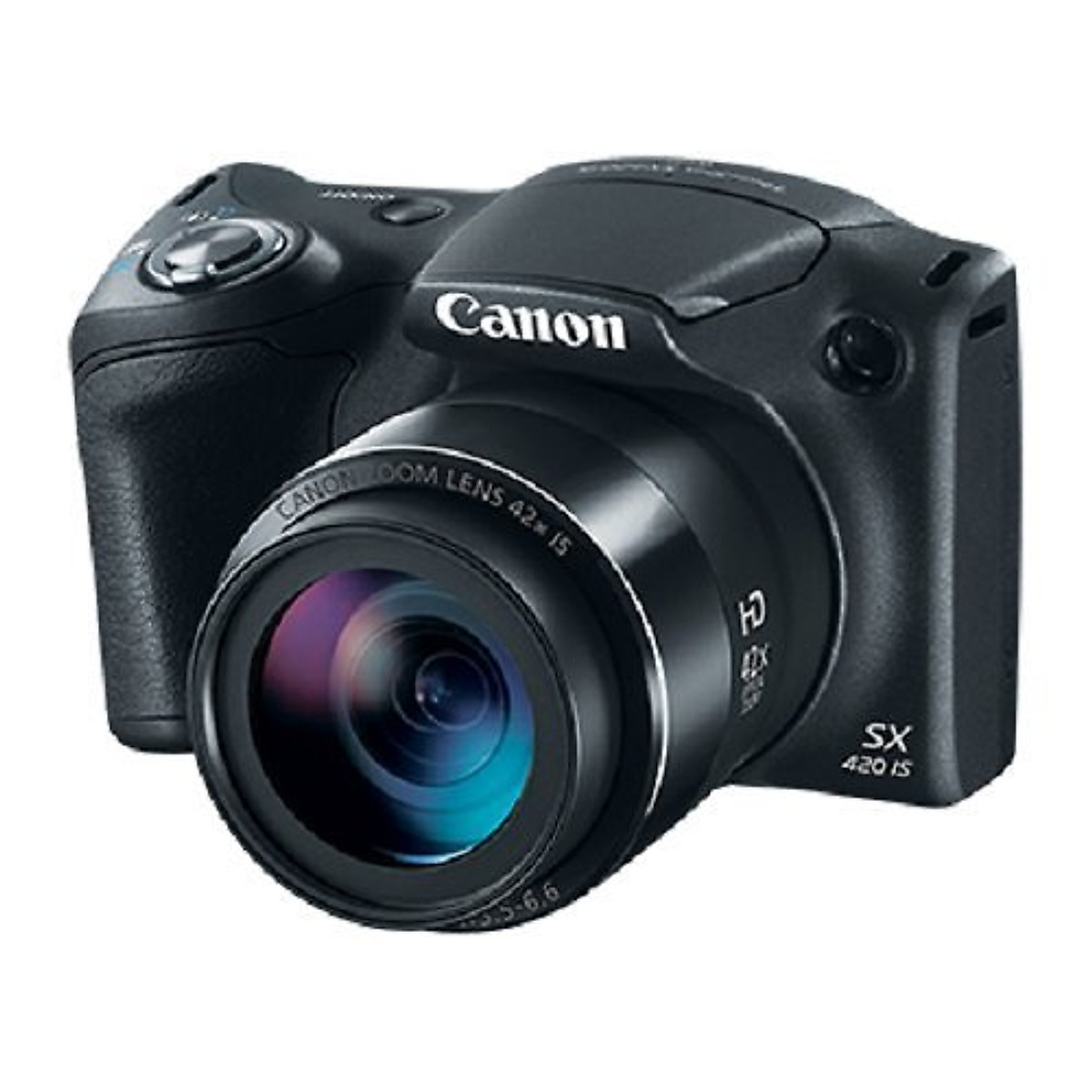 Canon PowerShot SX420 is 20MP Digital Camera w/42x Optical Zoom - Wi-Fi & NFC Enabled (Black) 11-Piece Value Bundle (Renewed)